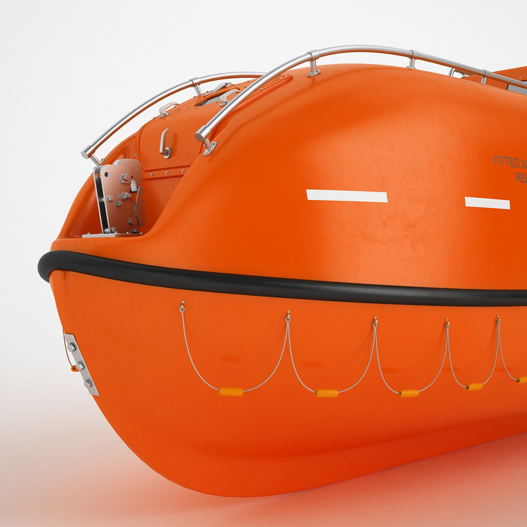 3D lifeboat life boat model | 1143555 | TurboSquid