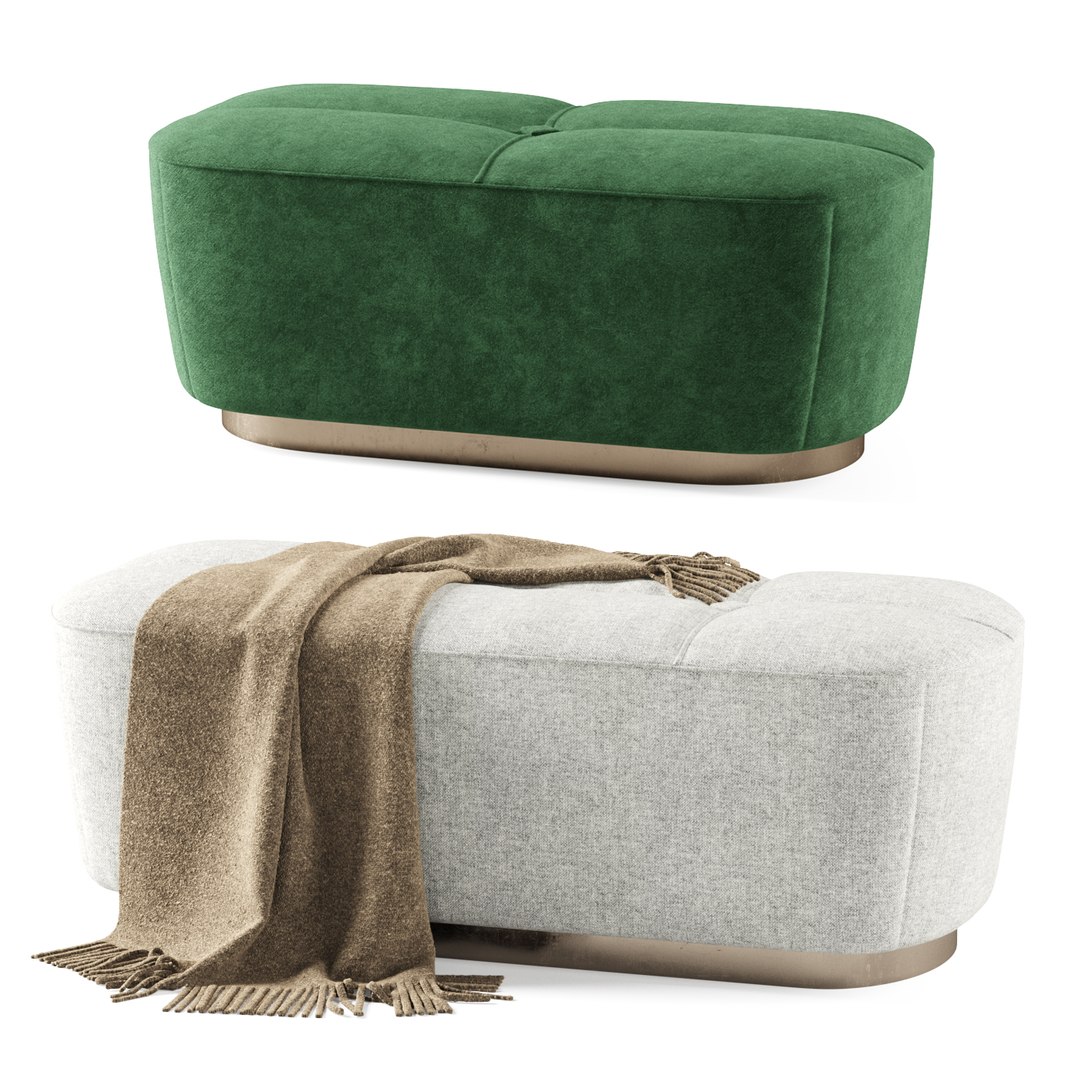 3D Minotti Jacques Ottoman - TurboSquid 1649408