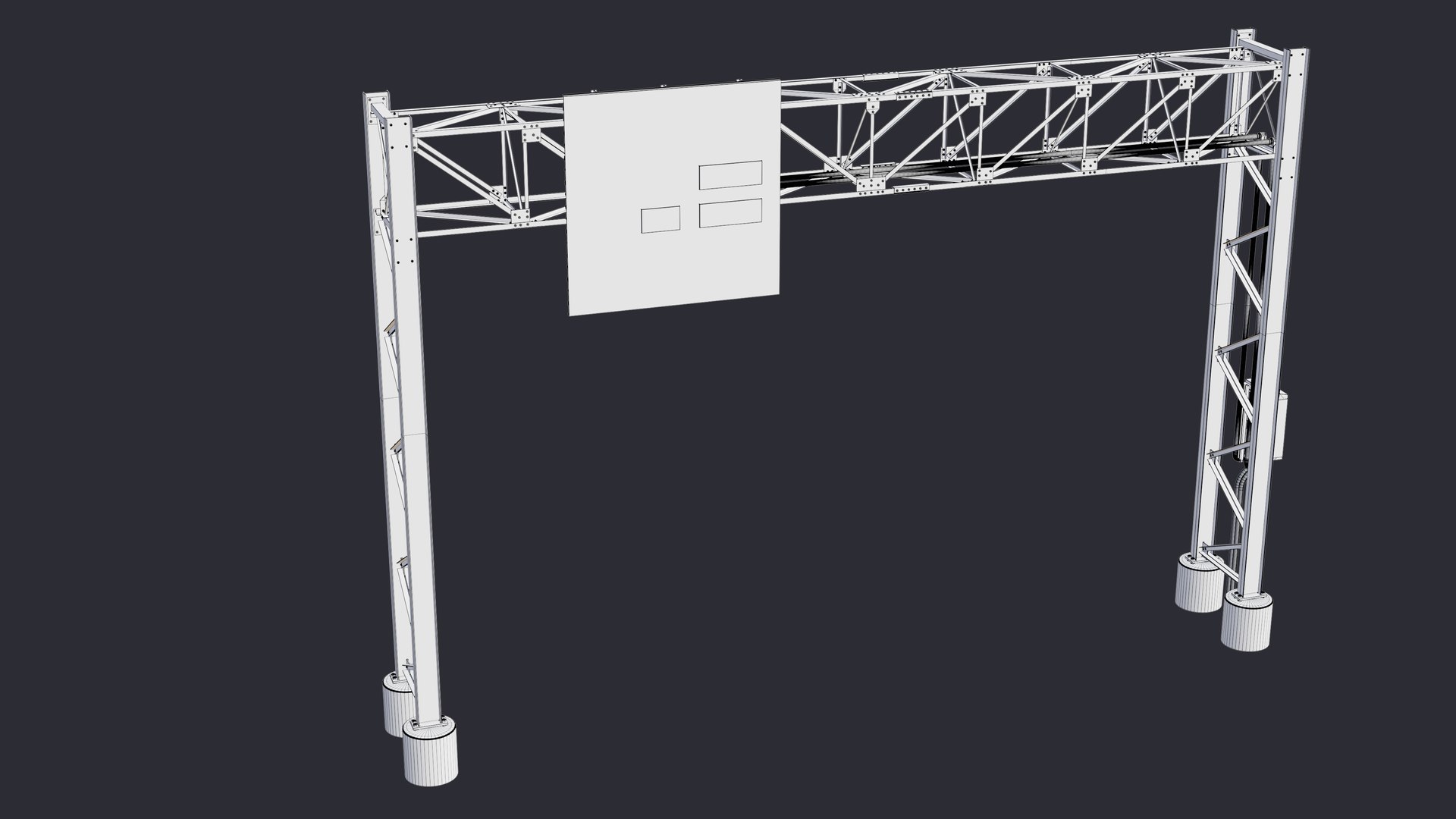 Road Sign Frame 3D Model - TurboSquid 2325485