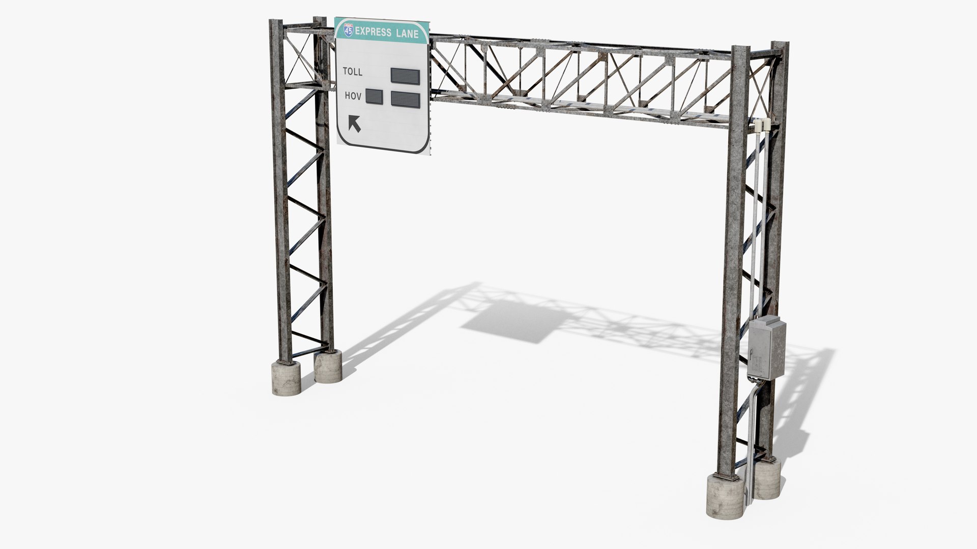Road Sign Frame 3D Model - TurboSquid 2325485