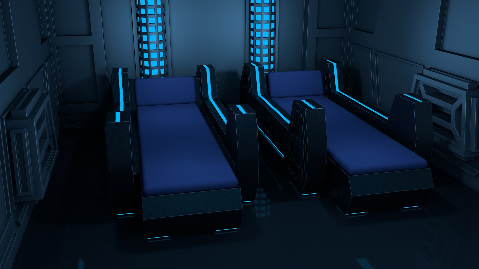 3D Sci Fi Room Model - TurboSquid 2236834