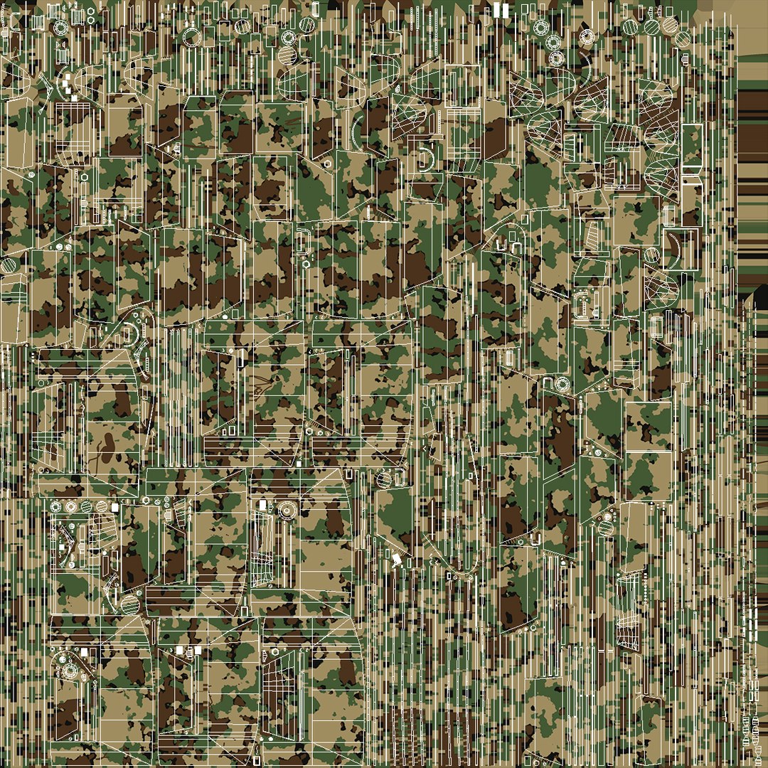 Tank MK 4 Male Camouflage Color Rigged 3D - TurboSquid 2239814