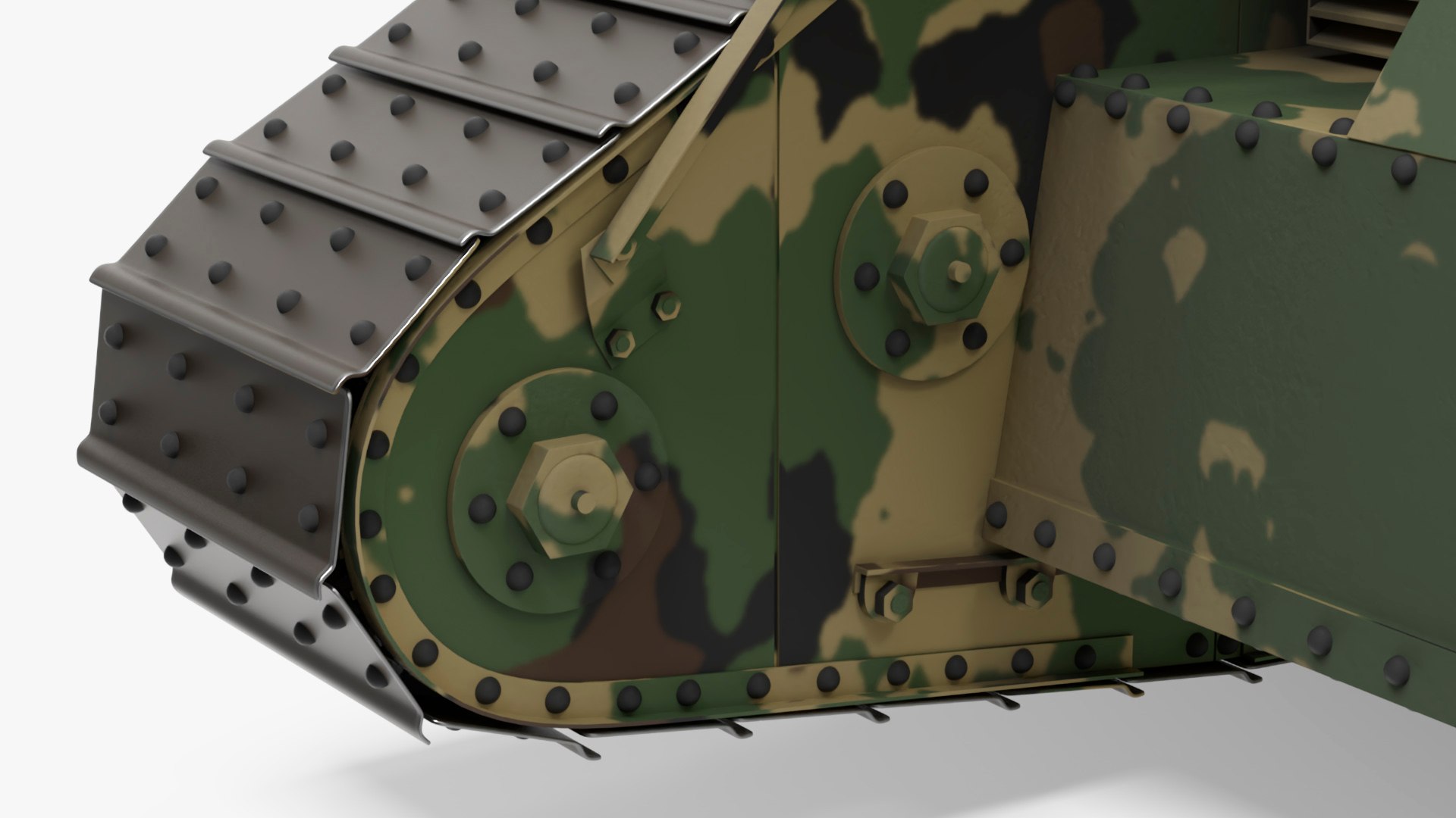 Tank MK 4 Male Camouflage Color Rigged 3D - TurboSquid 2239814