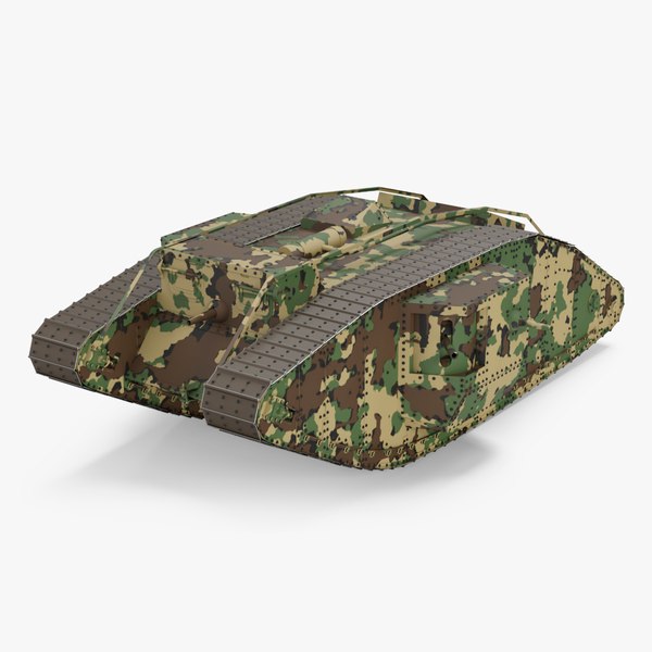 modelo 3d Tanque MK 4 Macho Camuflaje Color Rigged - TurboSquid 2239814
