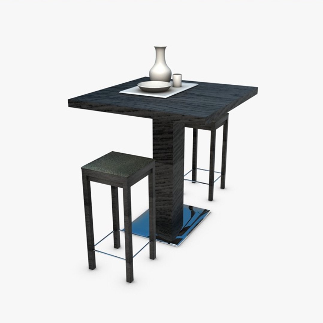 3d model of table stools