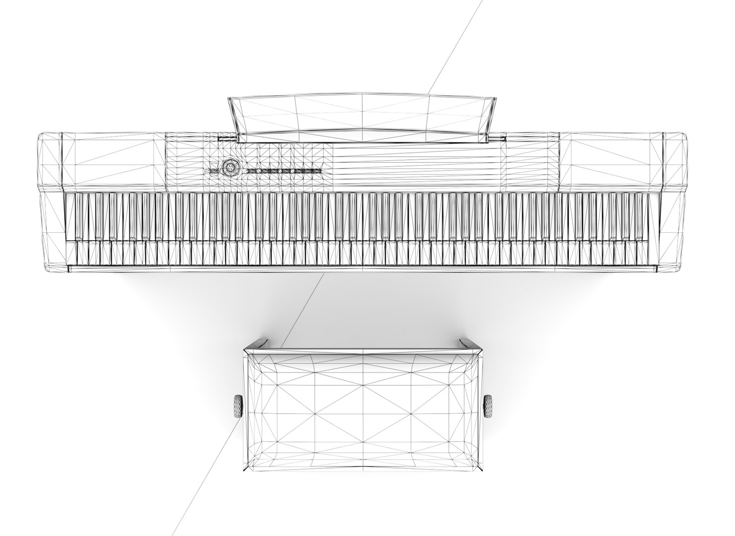 3D Model Piano Keyboard Digital - TurboSquid 1677613