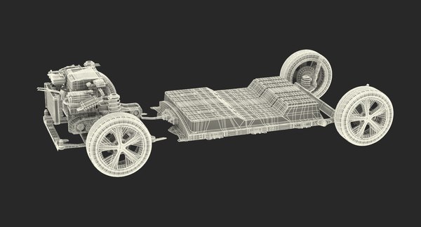 3D nissan leaf engine chassis - TurboSquid 1426293