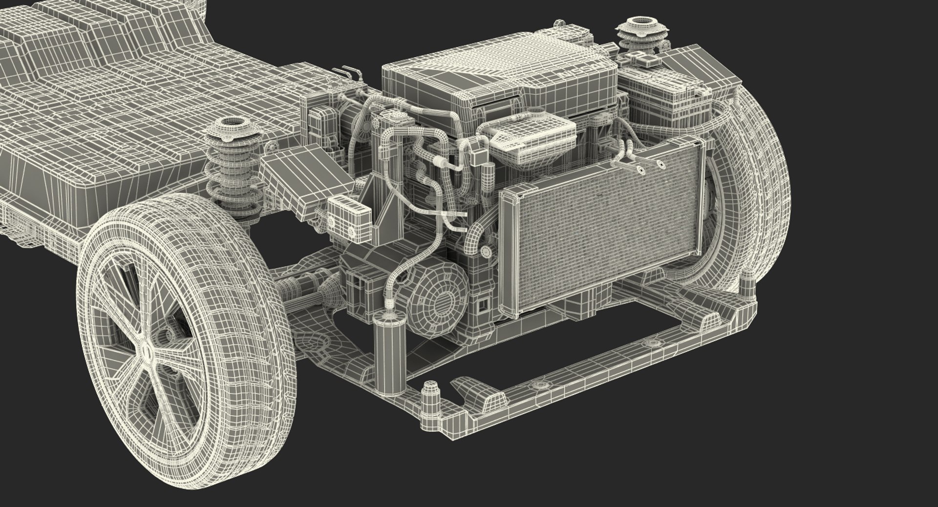 3D nissan leaf engine chassis - TurboSquid 1426293