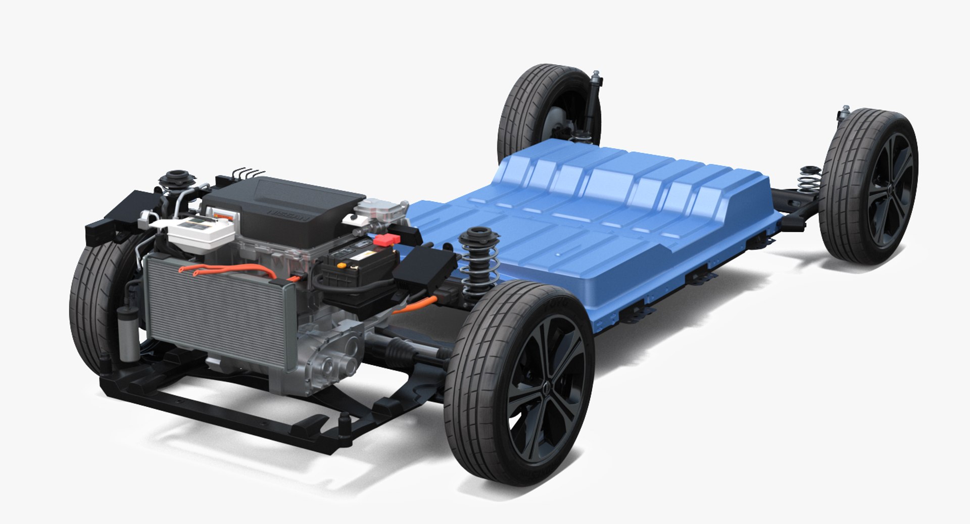 3D nissan leaf engine chassis - TurboSquid 1426293