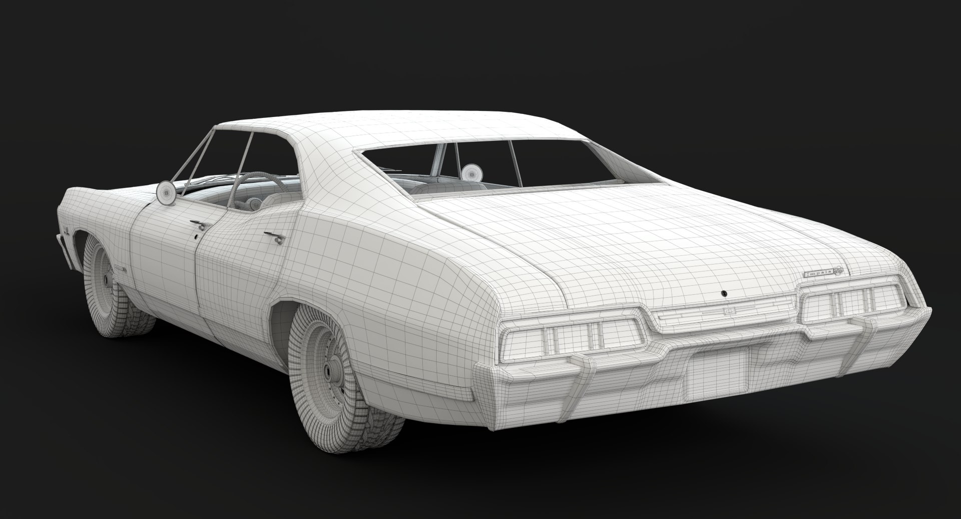 3d 1967 Chevrolet Impala