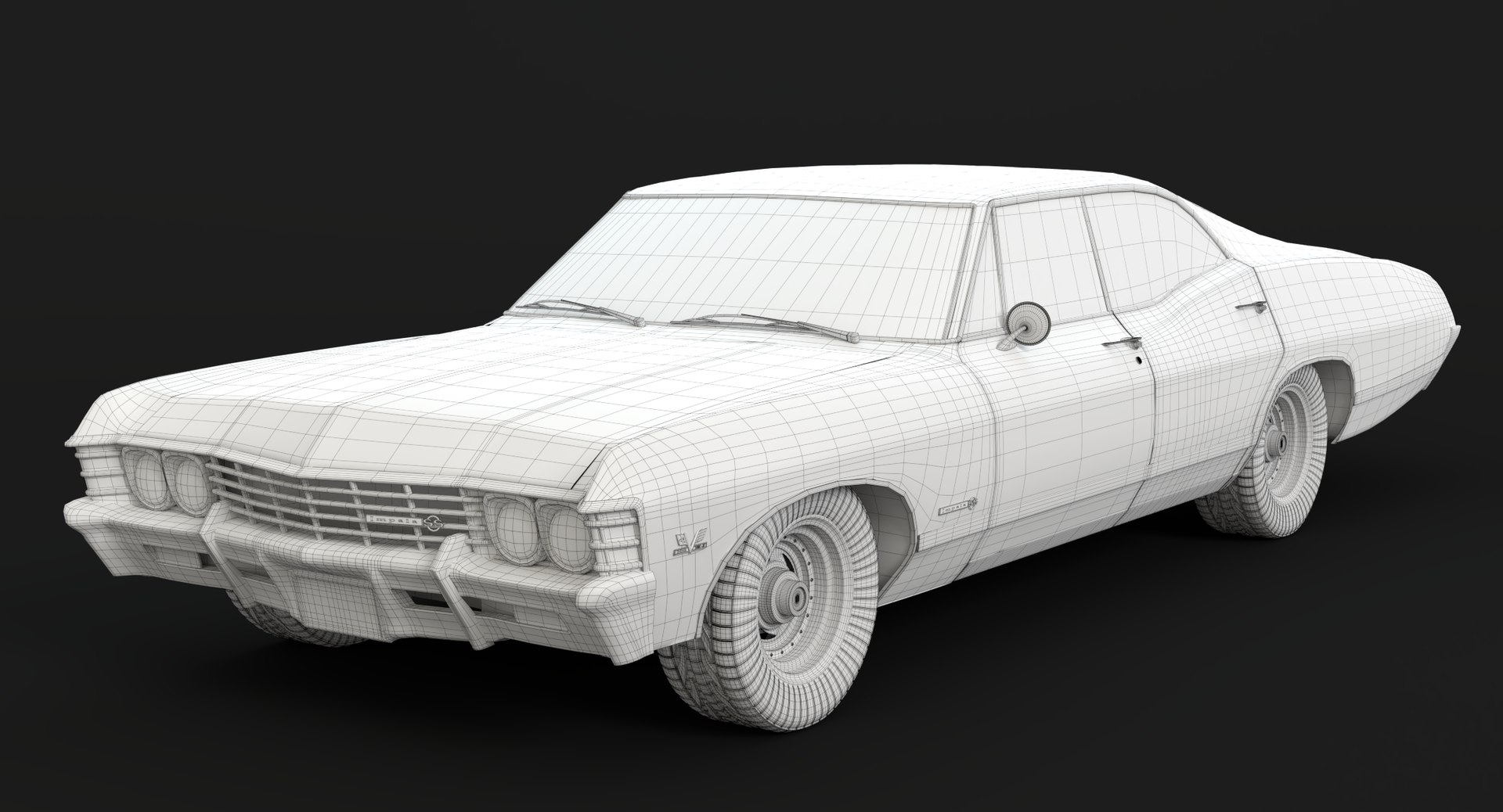 3d 1967 Chevrolet Impala