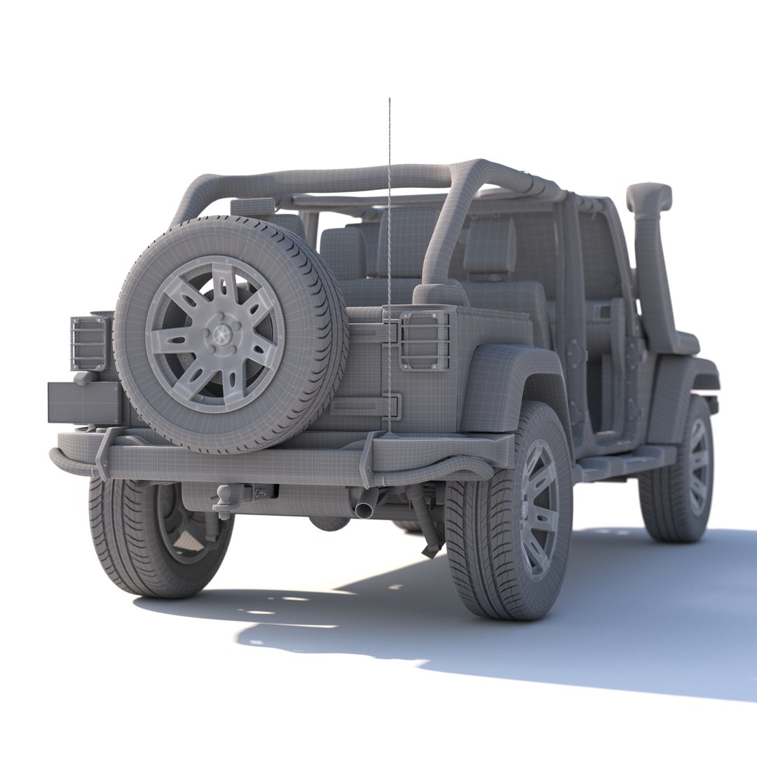 Jeep Wrangler Rubicon 3D Model - TurboSquid 1326862