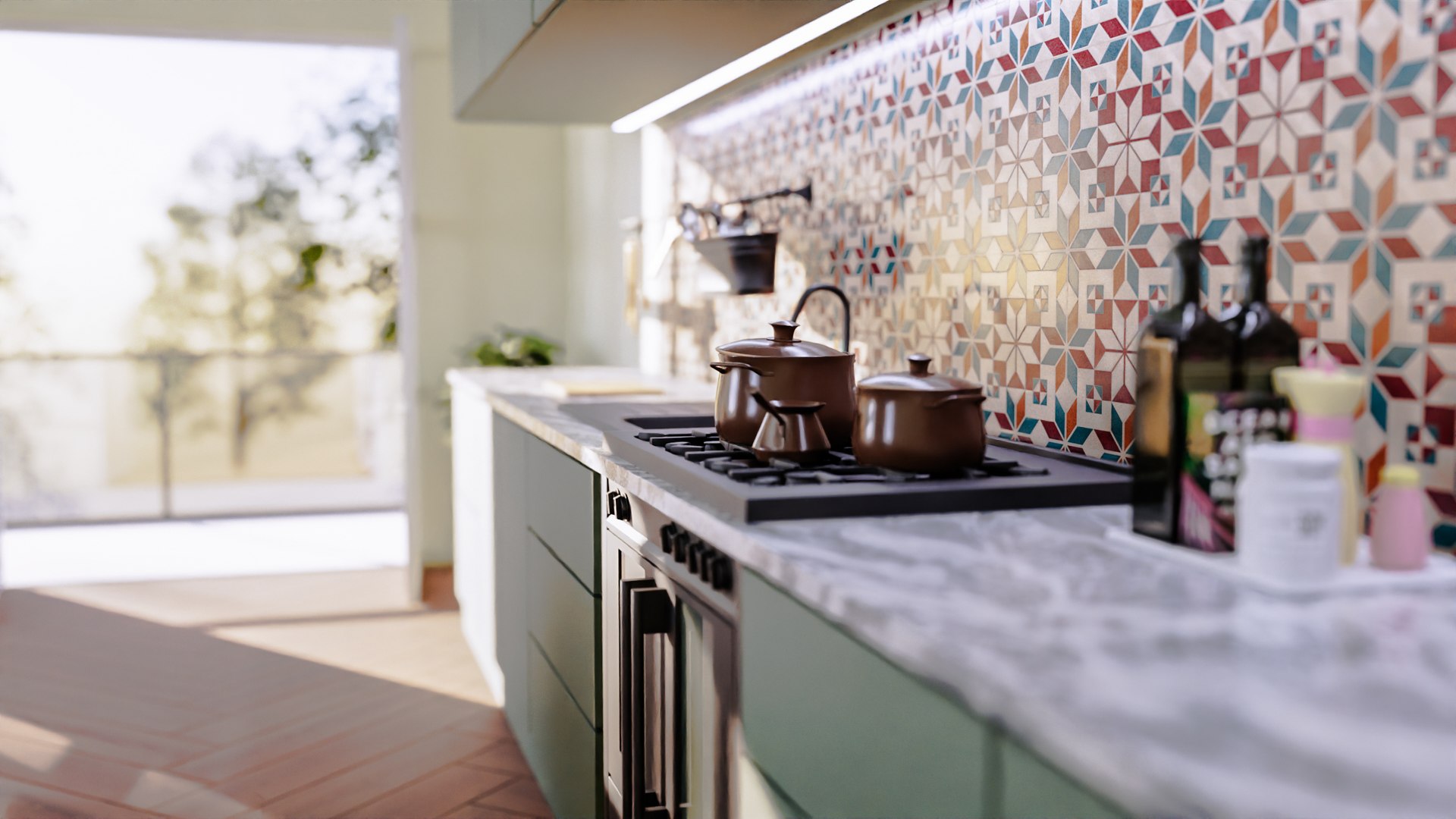 3D Blender Kitchen Scene Model - TurboSquid 1841862