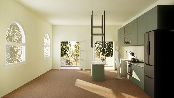 3D Blender Kitchen Scene model - TurboSquid 1841862