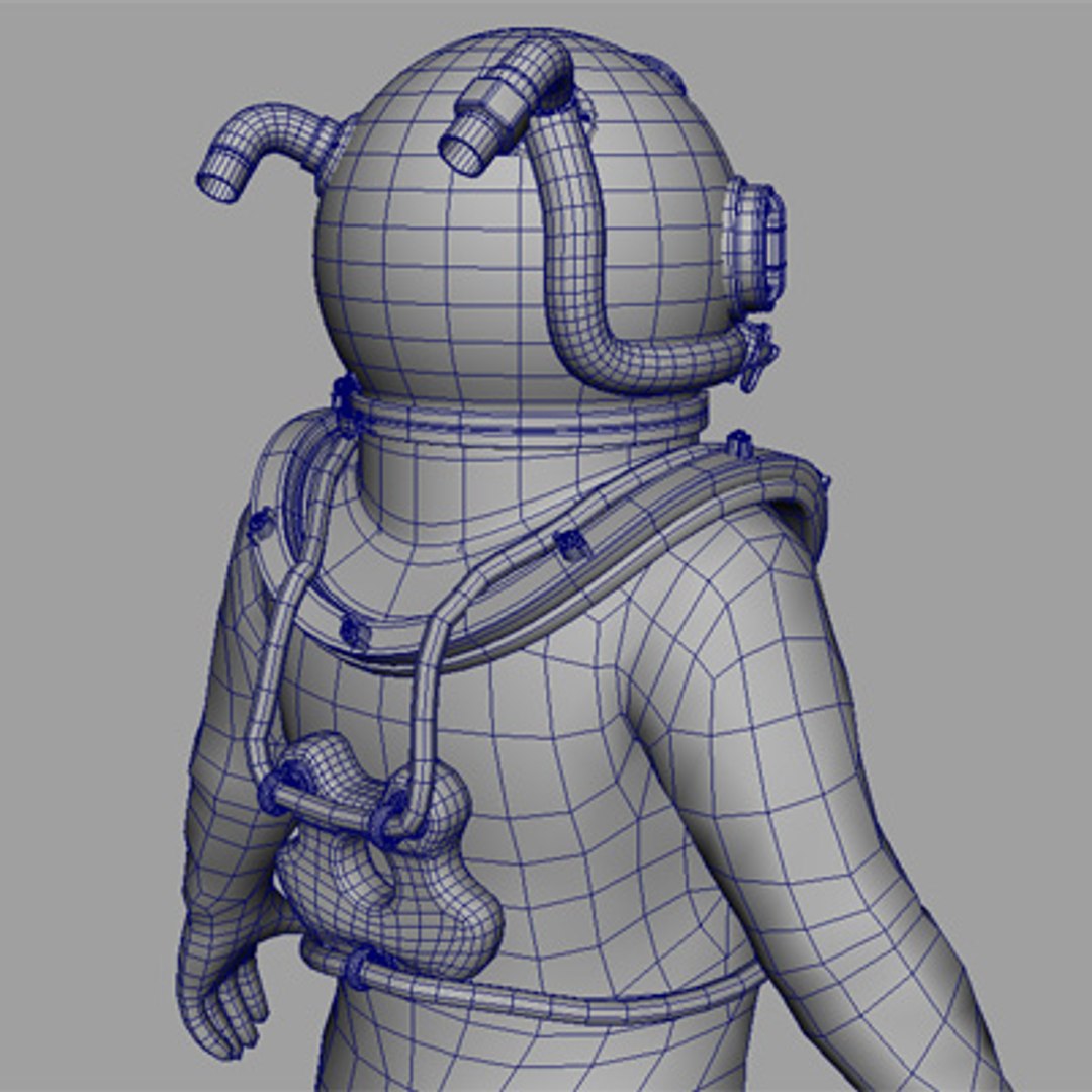 Old Diver 3d Model