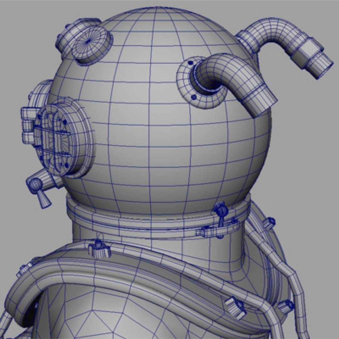 Old Diver 3d Model