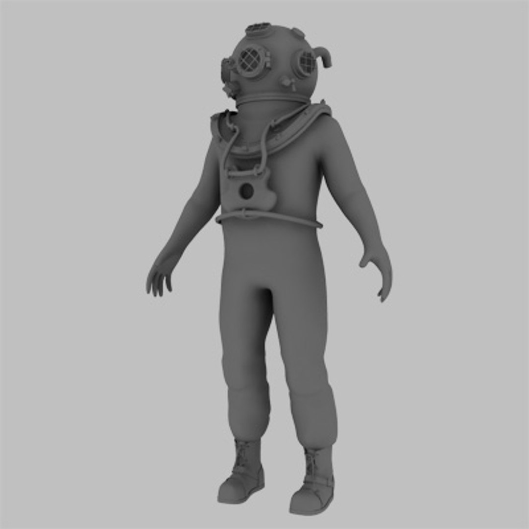 Old Diver 3d Model