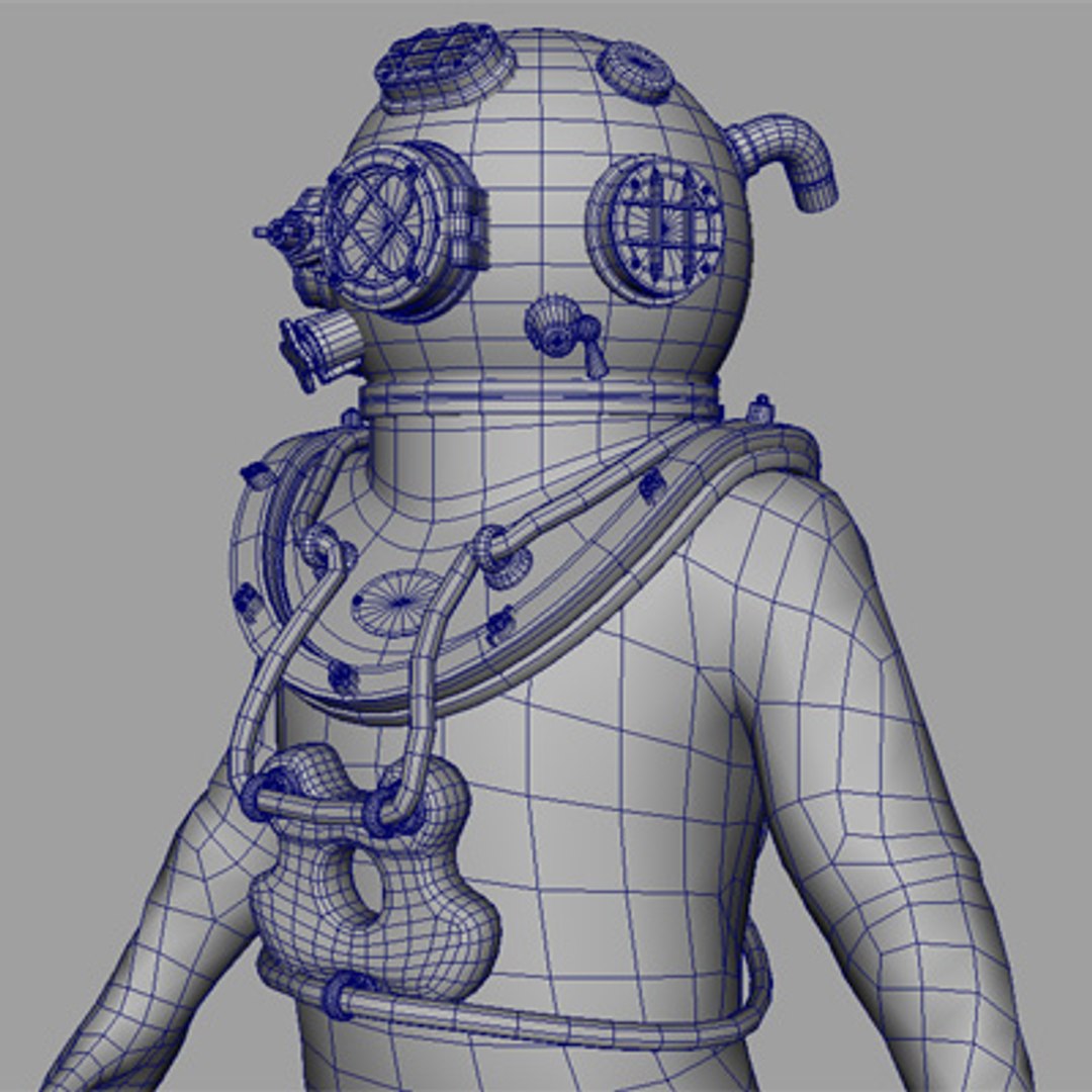 Old Diver 3d Model