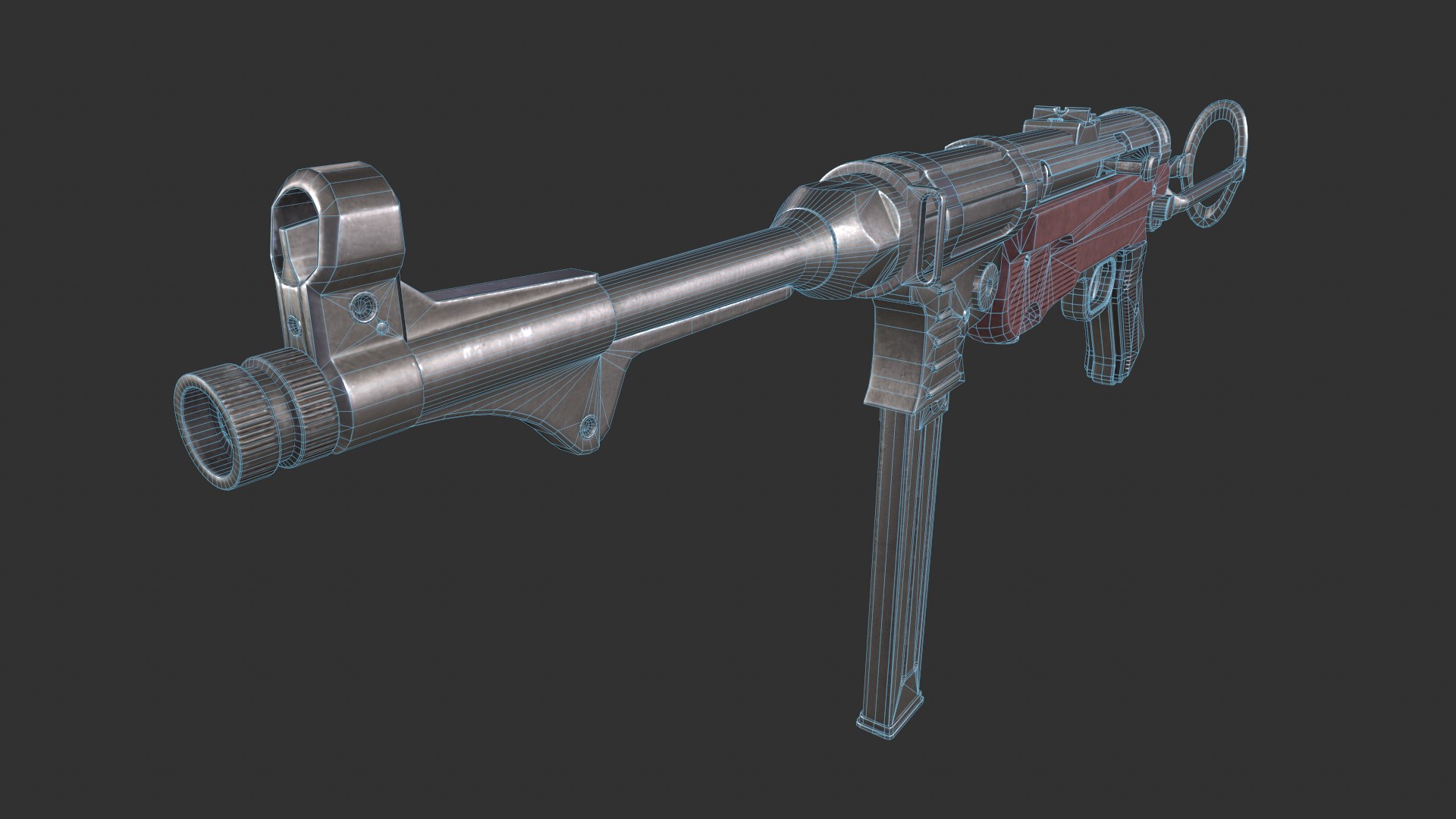3D Model MP40 Submachine Gun - TurboSquid 1998740