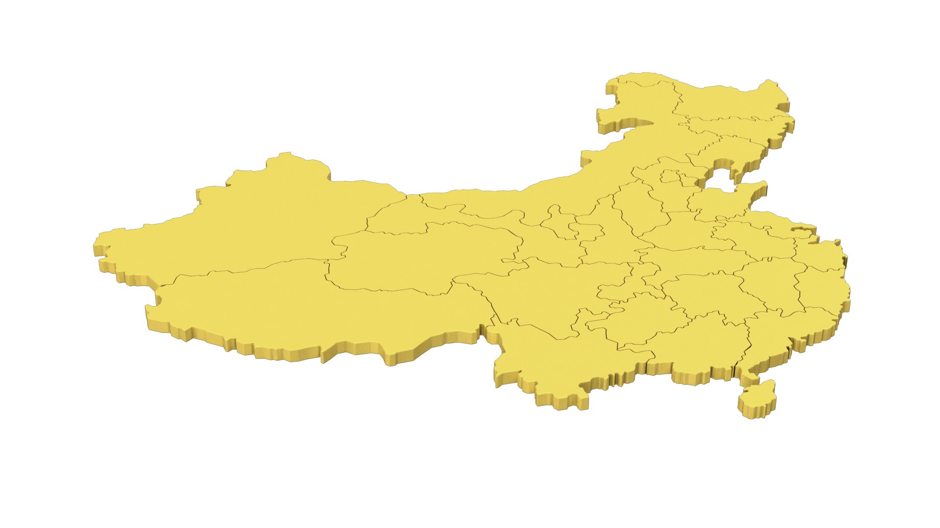 China Map 3d Map 3D Model - TurboSquid 1876481