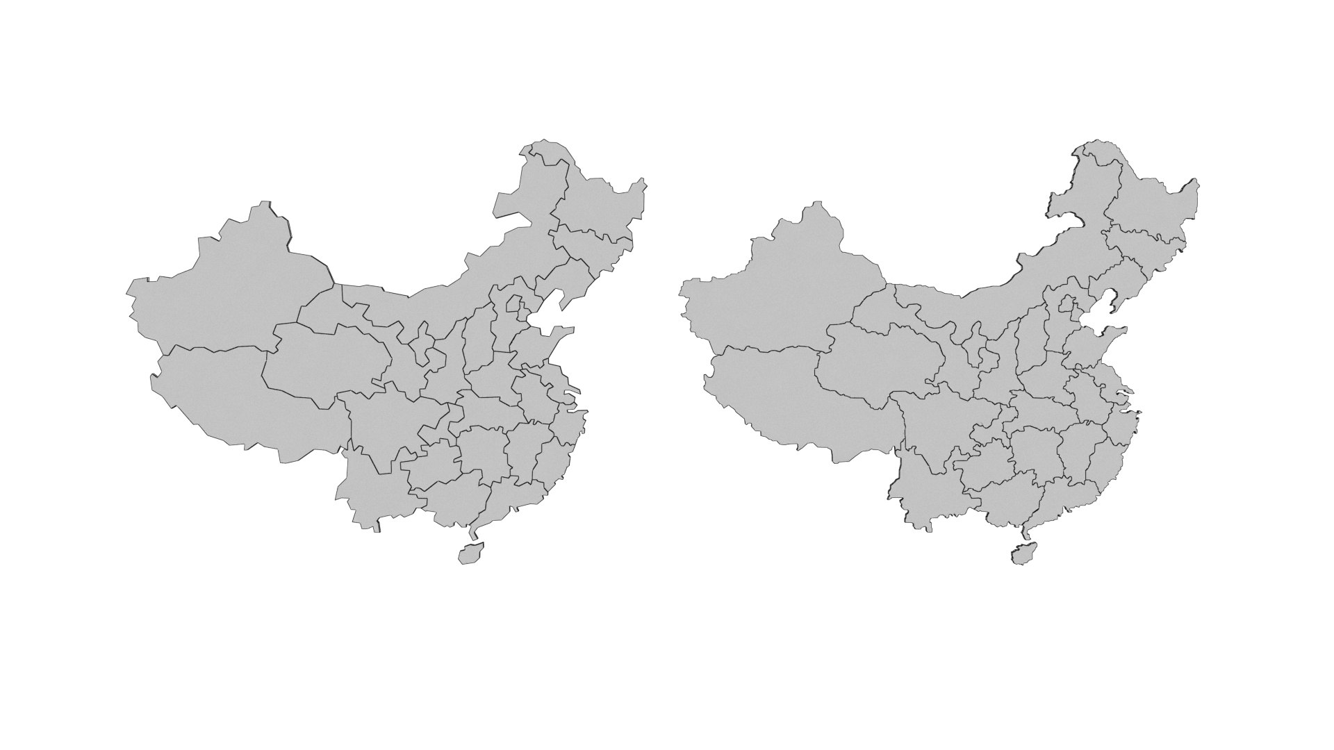 China Map 3d Map 3D Model - TurboSquid 1876481