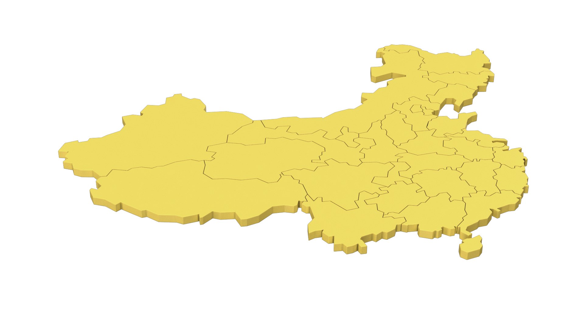 China Map 3d Map 3D Model - TurboSquid 1876481