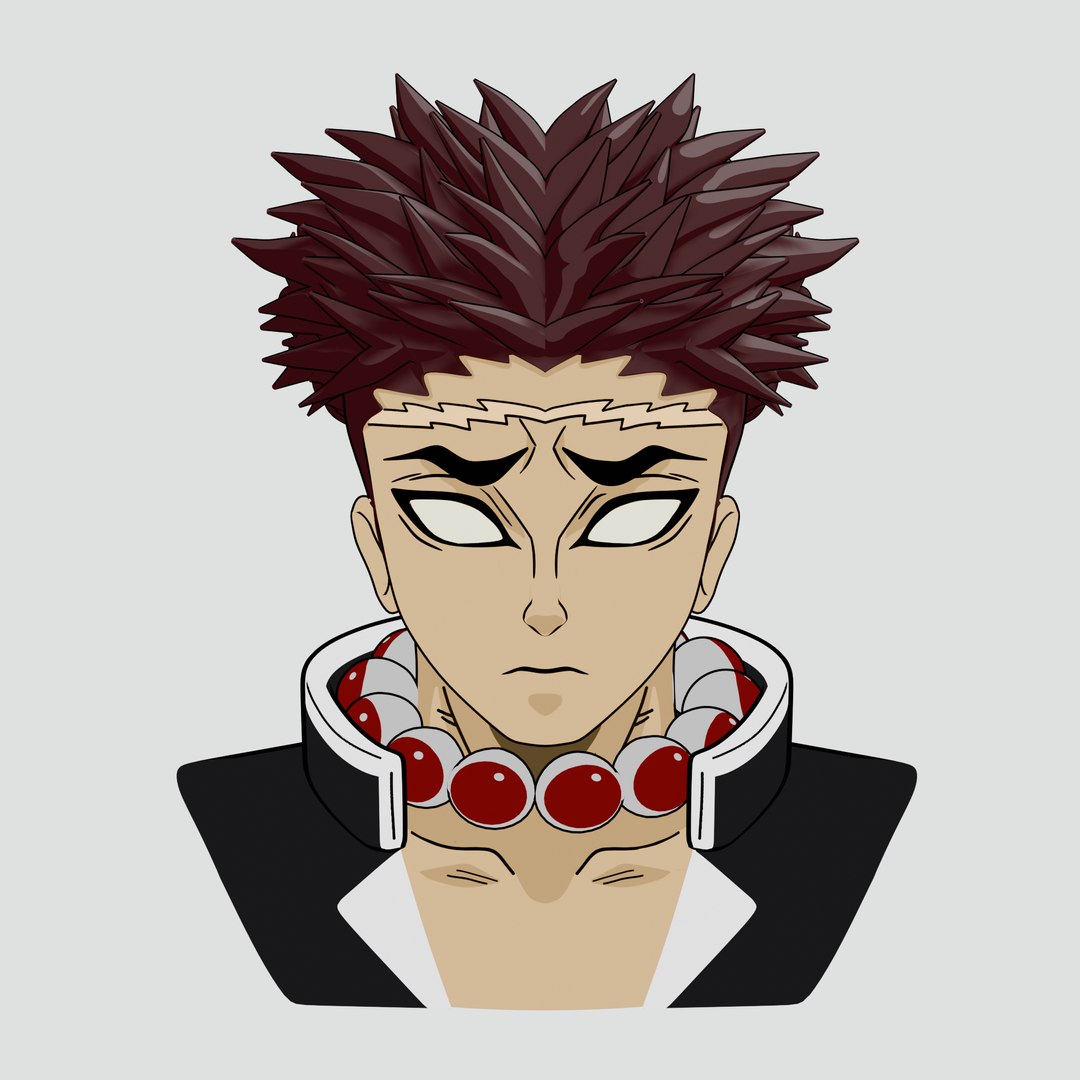 Gyomei Himejima From Demon Slayer Anime Style 3D Model 3D Model ...