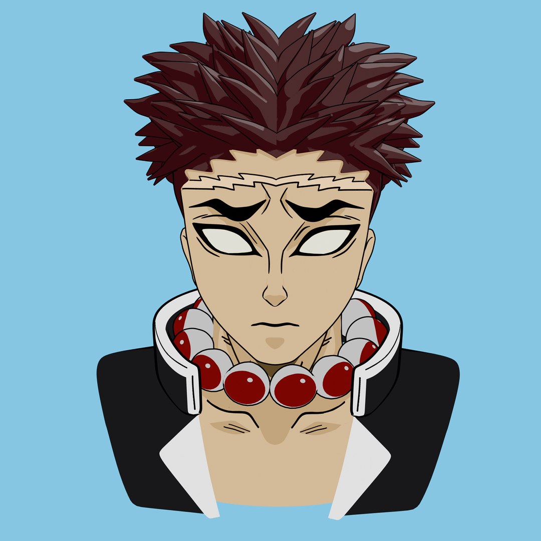 Gyomei Himejima From Demon Slayer Anime Style 3D Model 3D Model ...
