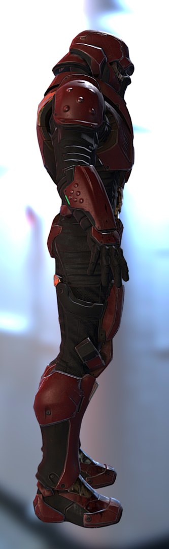 Sci Fi Male Soldier 3d Model