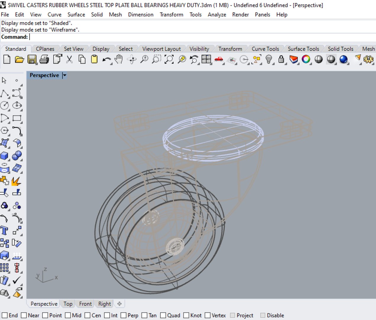 Swivel Caster Wheel 3D Model - TurboSquid 1713504