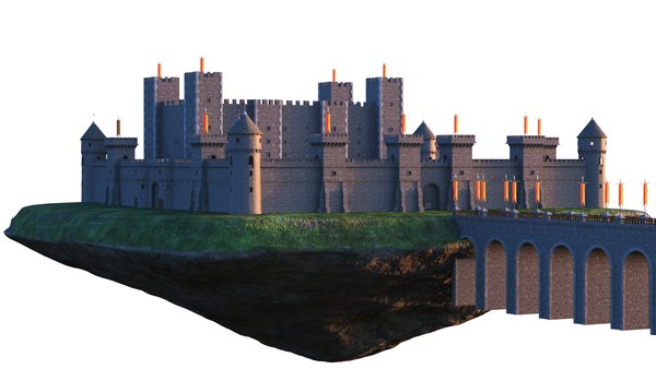 3D real castle scene model - TurboSquid 1454518