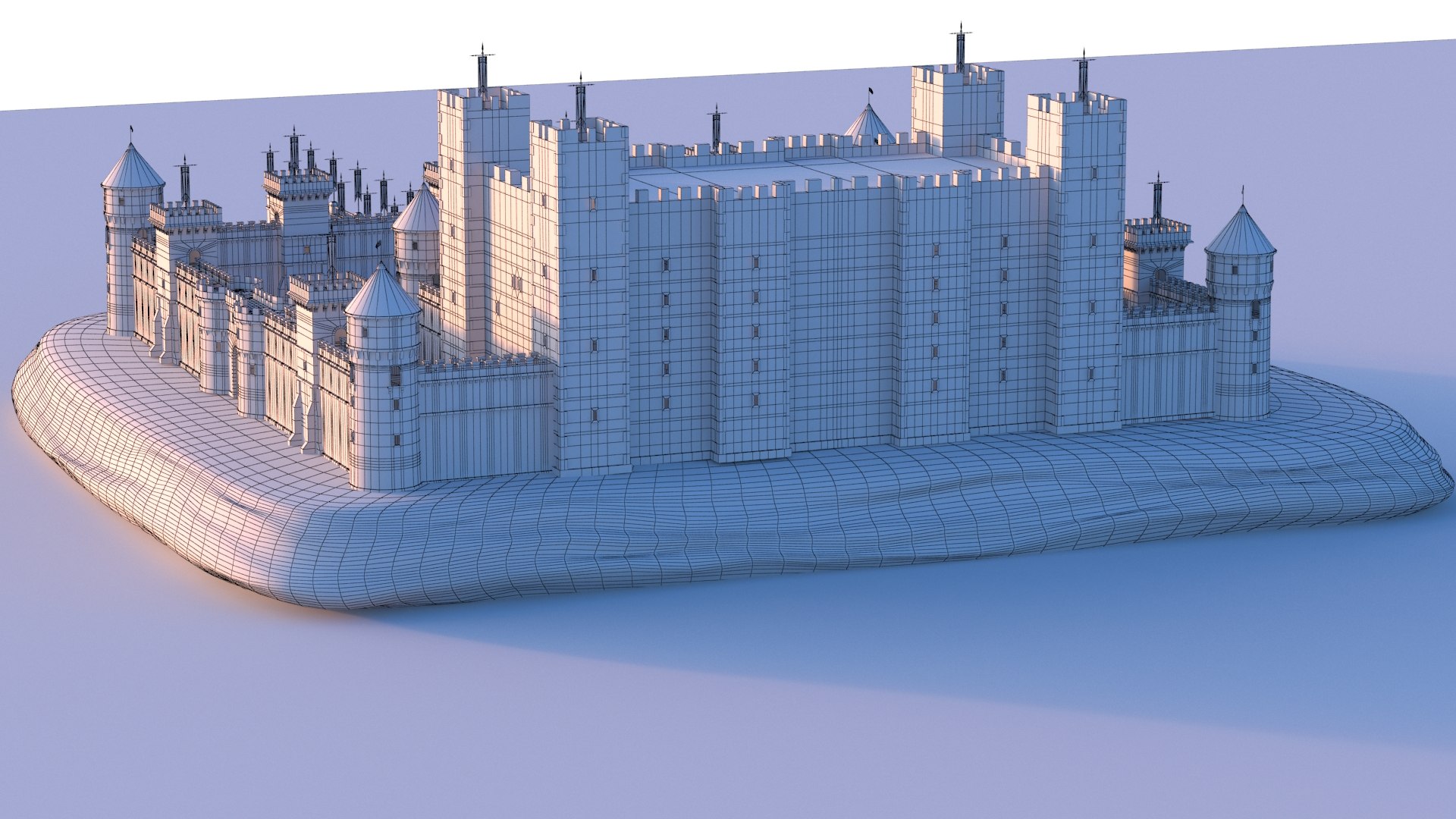 3D Real Castle Scene Model - TurboSquid 1454518