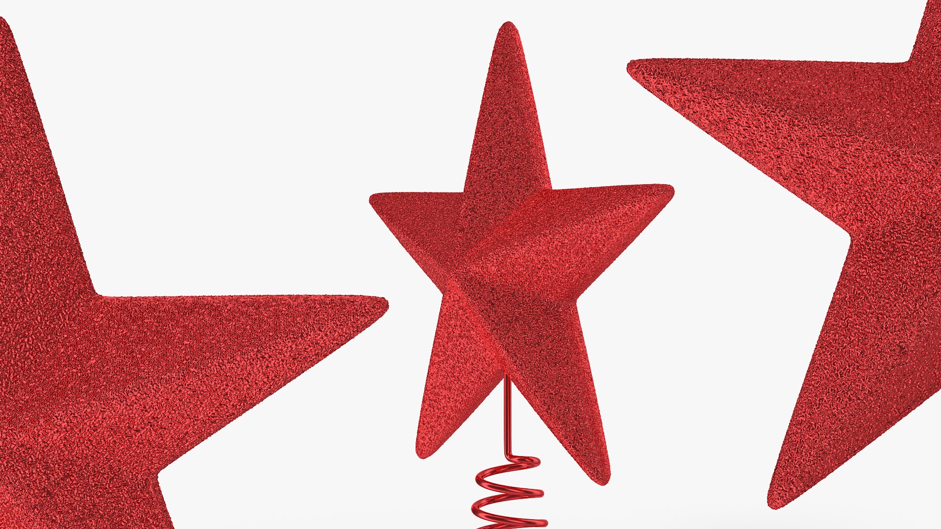 Red star tree topper 3D model - TurboSquid 1456860