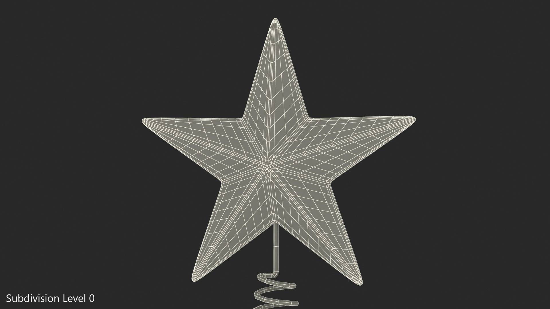 Red star tree topper 3D model - TurboSquid 1456860