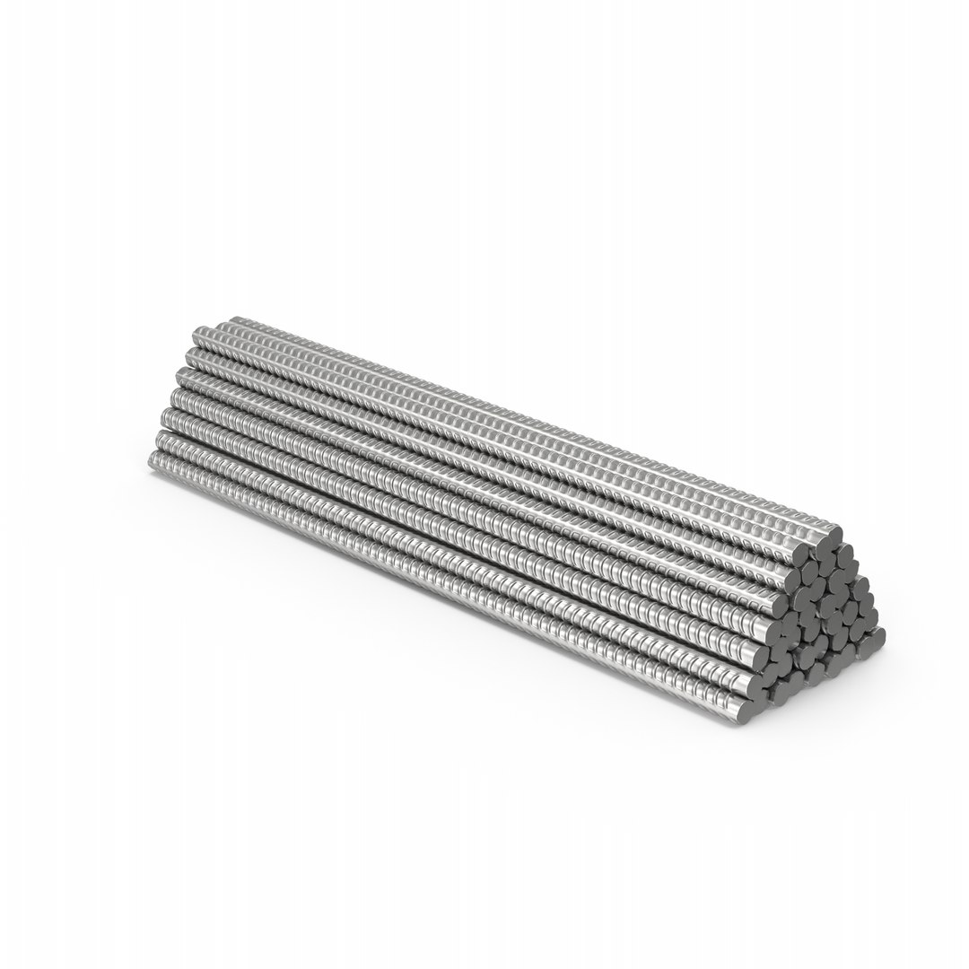 Stack Of Metal Bars 3D Model - TurboSquid 2087343