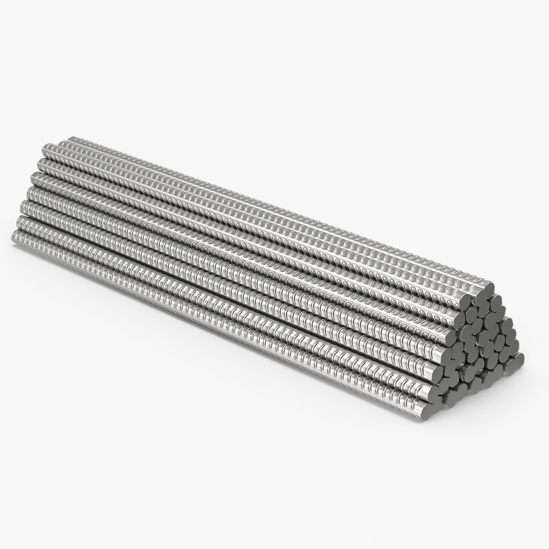 Stack Of Metal Bars 3D model - TurboSquid 2087343