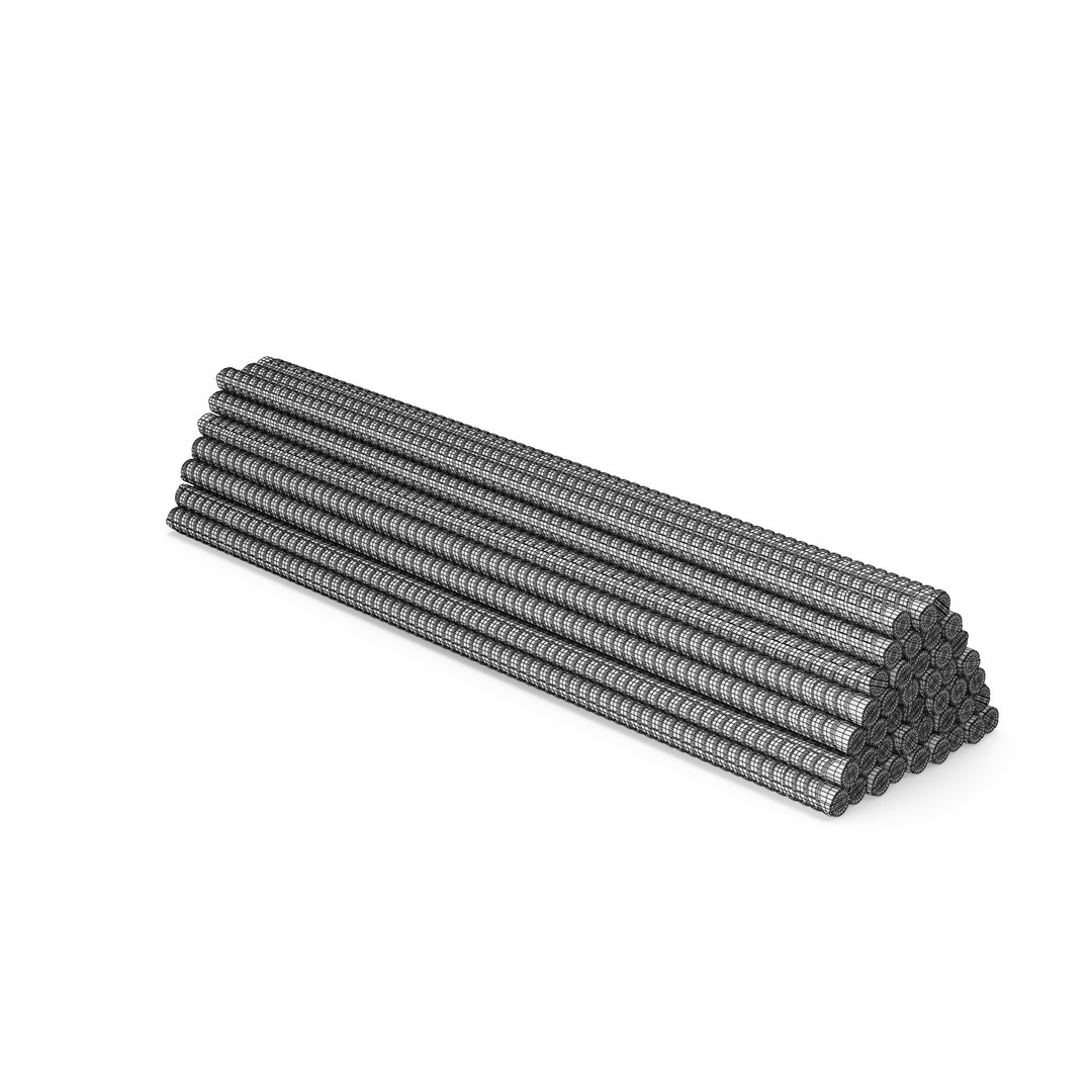Stack Of Metal Bars 3D Model - TurboSquid 2087343