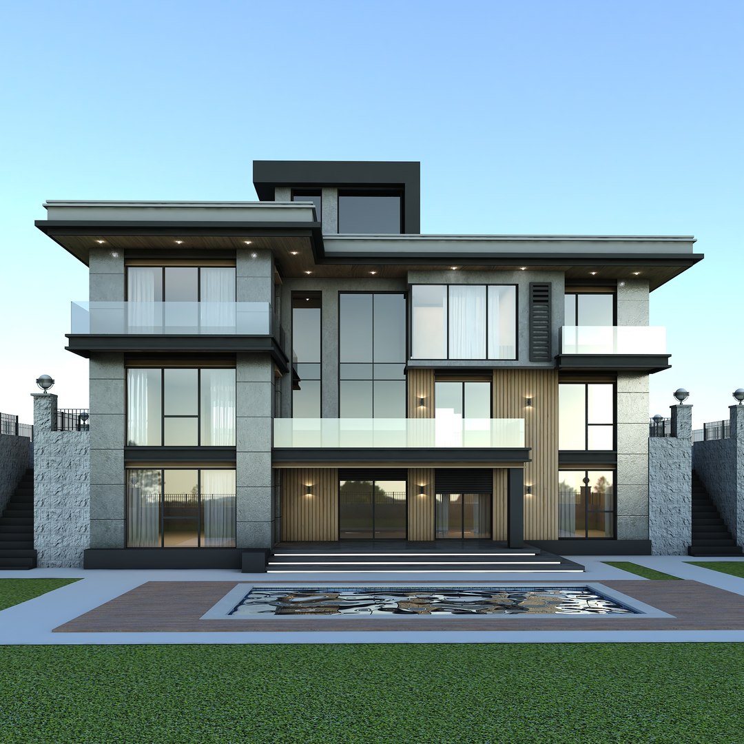 ModernHome 3D Model - TurboSquid 1789664