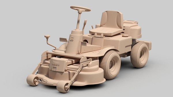 3d model husqvarna rider lawn mower