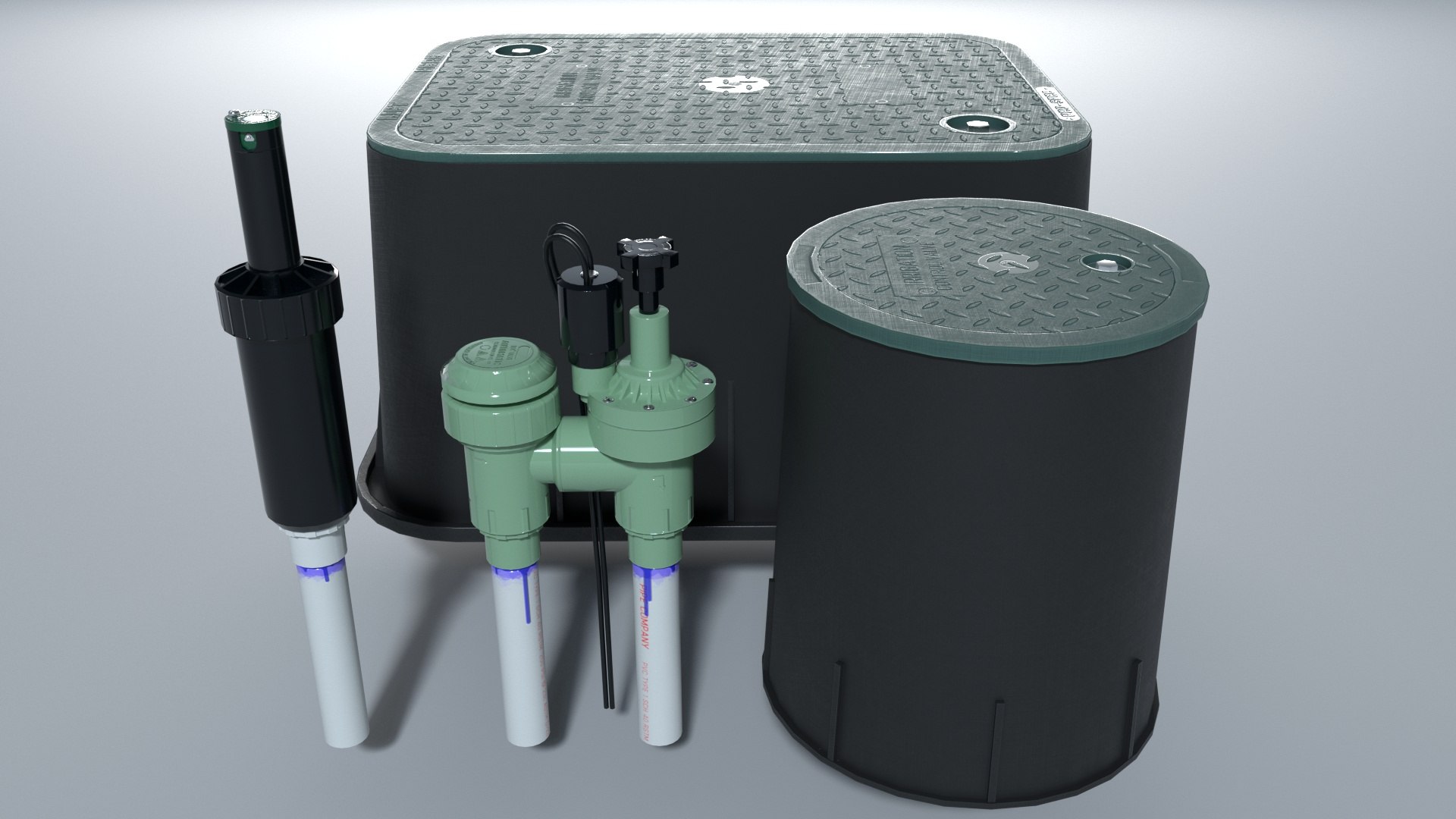 3D Automatic Sprinkler Pack Model - TurboSquid 1997733
