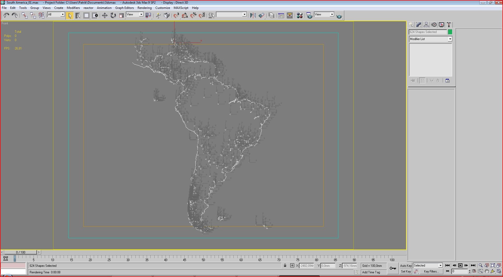 south america 3d model