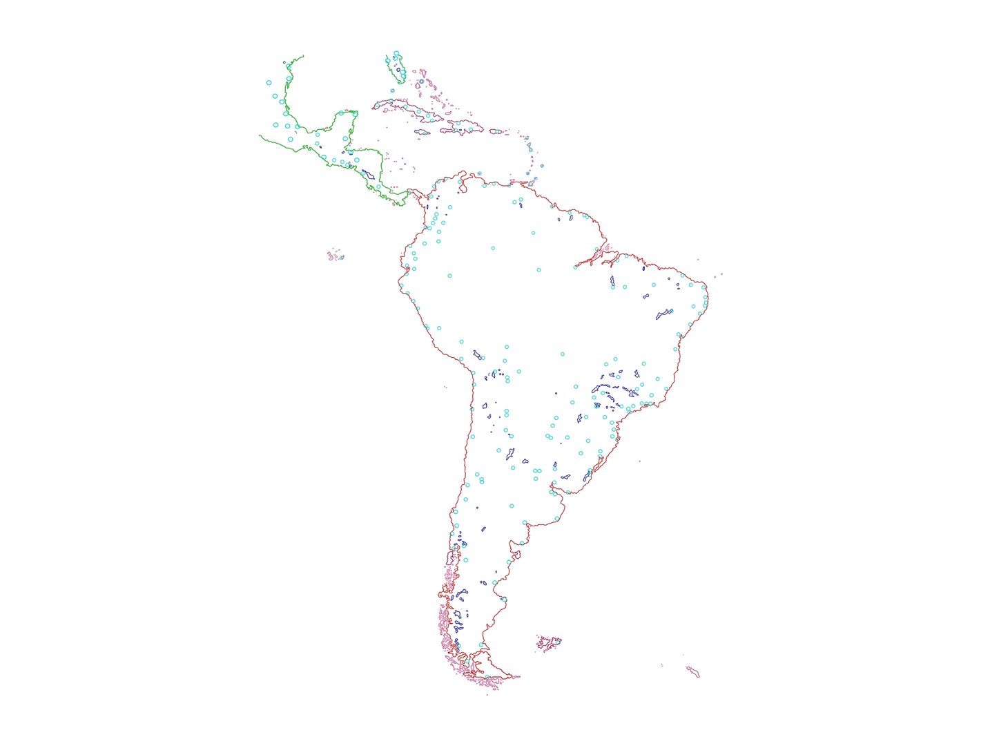 south america 3d model