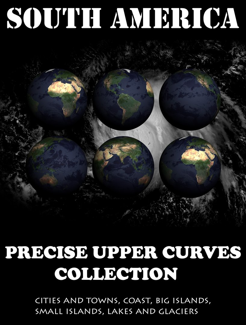 south america 3d model