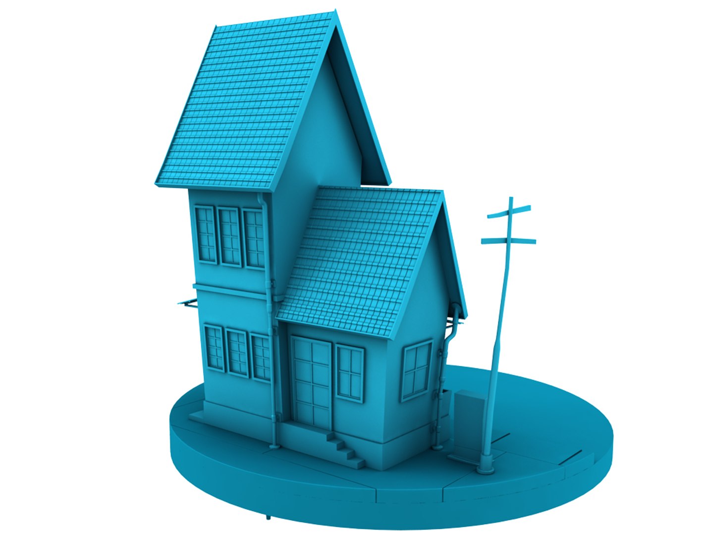 3D Distorted House Model - TurboSquid 1499699