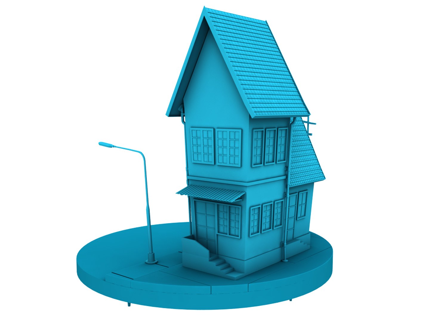 3D Distorted House Model - TurboSquid 1499699