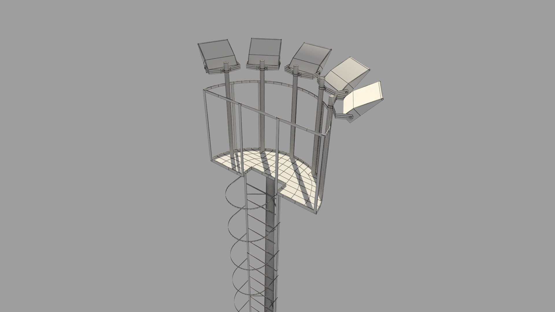 Light Tower 3D Model - TurboSquid 1713300