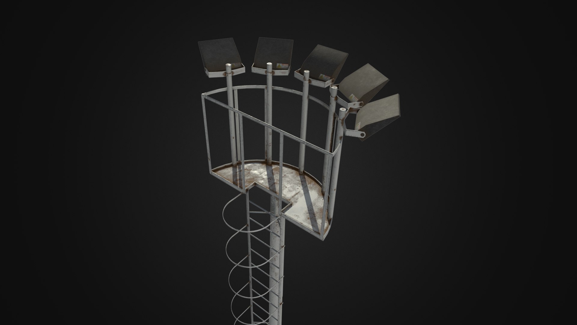 Light Tower 3D Model - TurboSquid 1713300