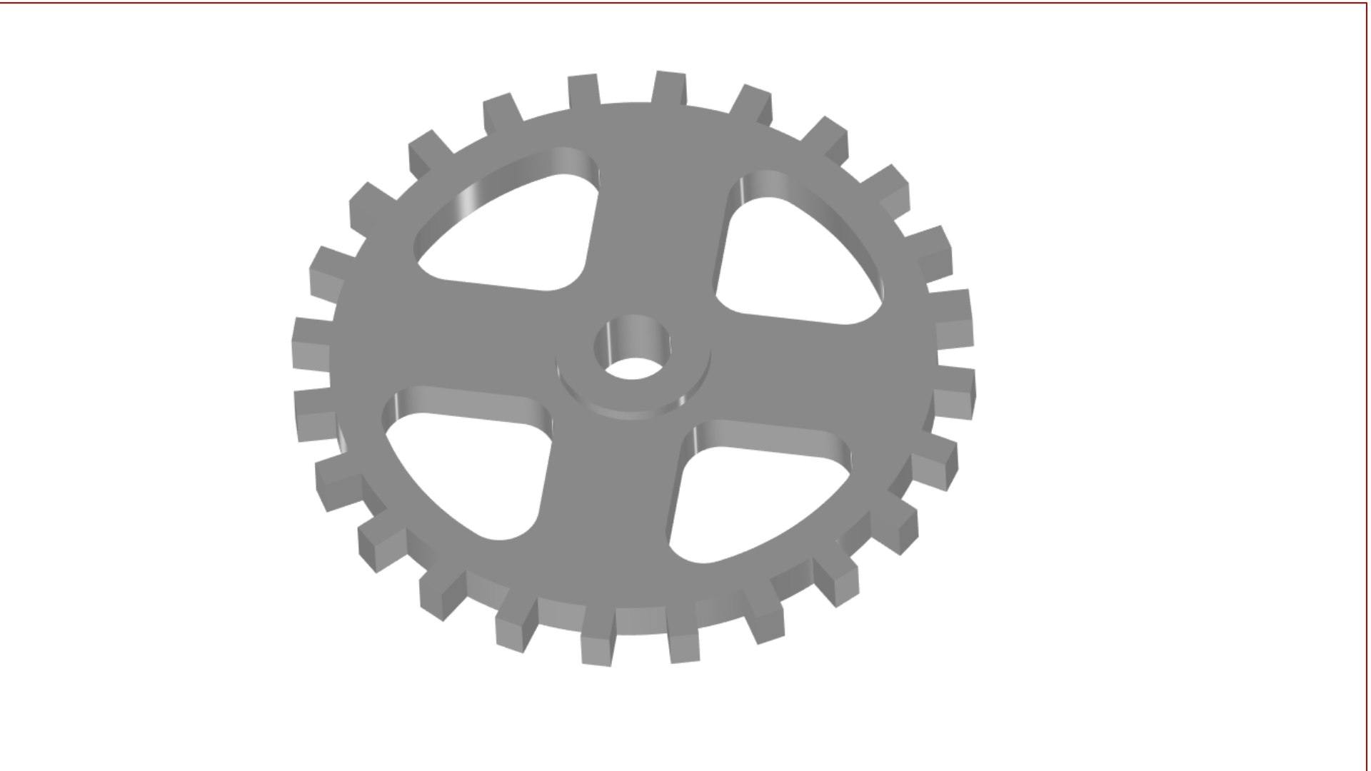 3D 24 Tooth Gear Model - TurboSquid 1664816