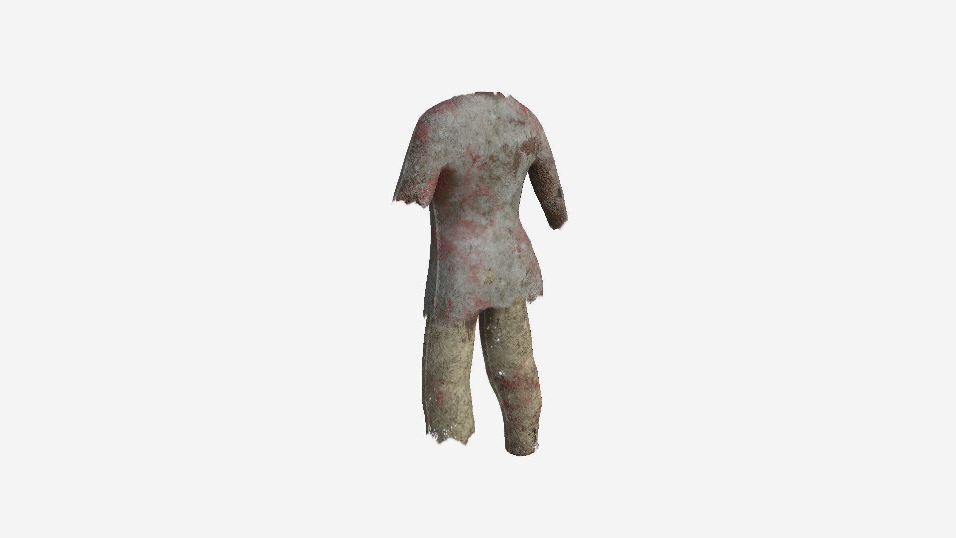3D Zombie Clothing Color 03 - Undead Character Design Model ...