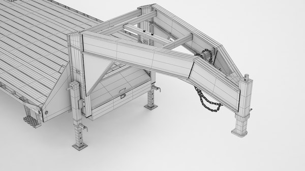 Gooseneck trailer 3D model - TurboSquid 1583463